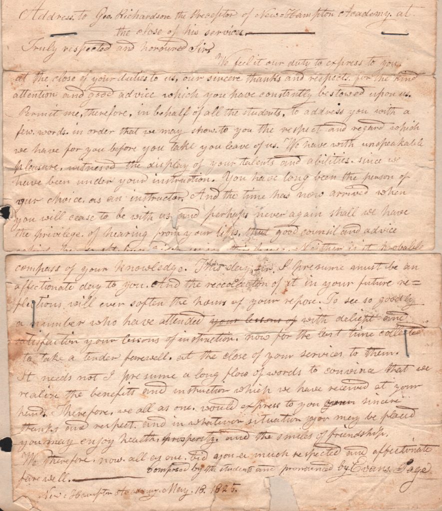 New Hampton History: Founder's Day, September 17